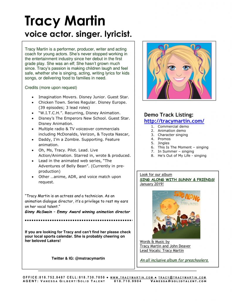 Publicity - Tracy Martin